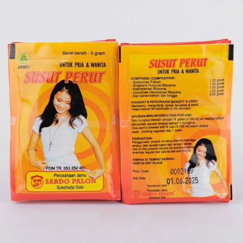 Jual Jamu Serbuk Susut Perut - Sabdo Palon ( 1 Pack Isi 10 Sachet ...