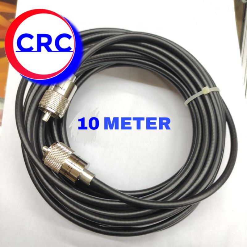 Jual KABEL ANTENNA RADIO RIG HT RG 58 PANJANG 10 METER | Shopee Indonesia