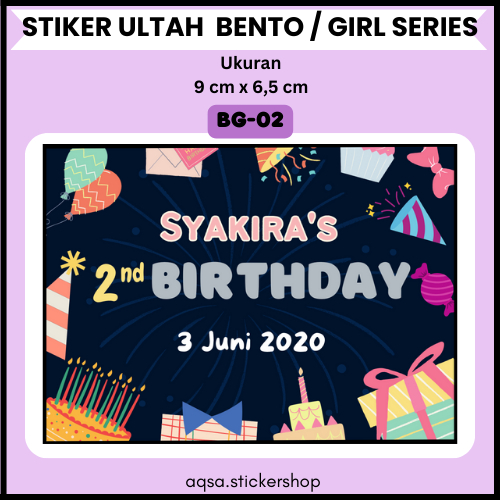 Jual Stiker Ulang Tahun/ Sticker Birthday/ Sticker Bento Ultah Anak ...