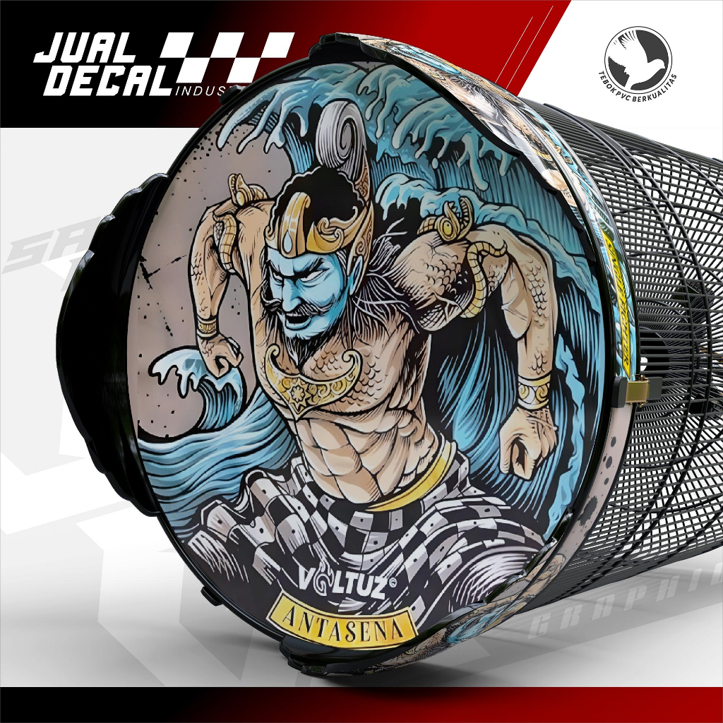 Jual Stiker Sangkar Murai wayang ANTASENA Decal Tebok Kandang Burung ...