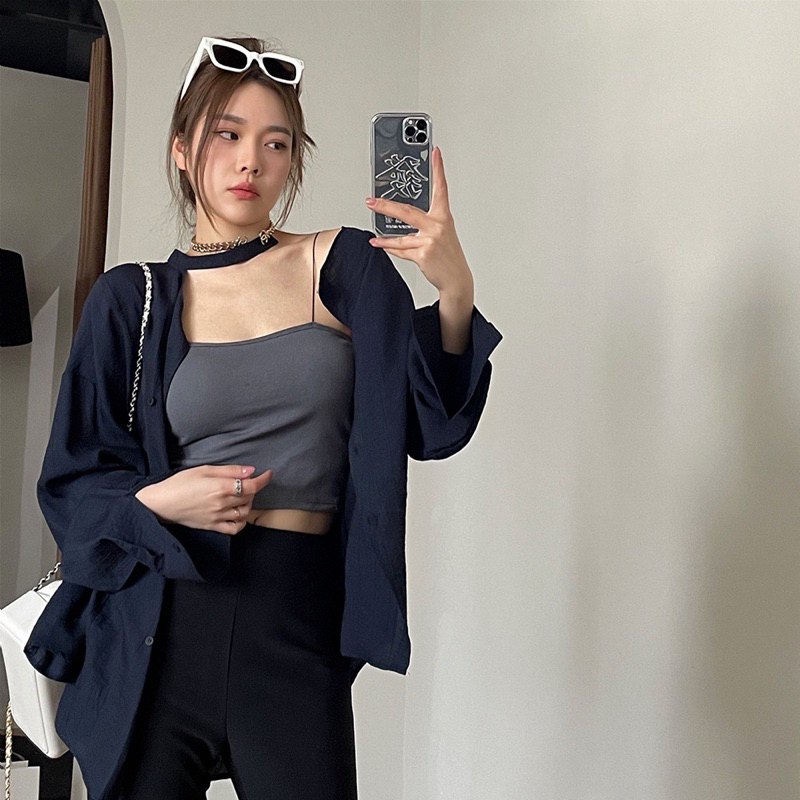 Jual Kevvi - Carol Crop Tank Top Kotak + Busa Lepas Pasang | Kemben Bra ...