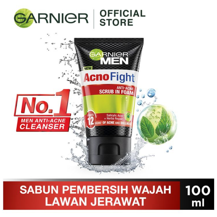 Jual Garnier Men Acno Fight Foam 6 In 1 Anti Acne 100Ml | Shopee Indonesia