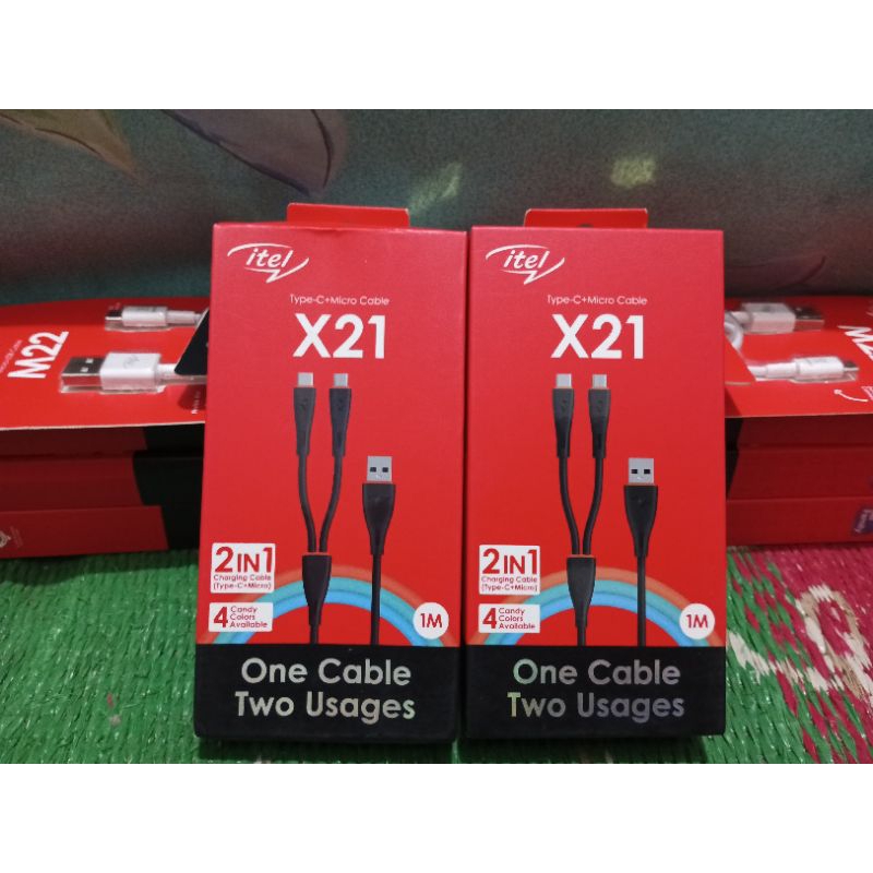 Jual Kabel Charger Itel 2 In 1 2 Meter Fast Charging Original | Shopee ...
