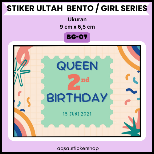 Jual Stiker Ulang Tahun/ Sticker Birthday/ Sticker Bento Ultah Anak ...