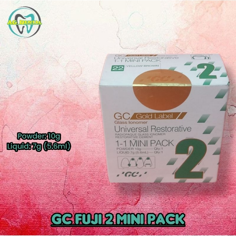 Jual GIC GC FUJI 2 UNIVERSAL RESTORATIVE (1-1 MINI PACK) | Shopee Indonesia