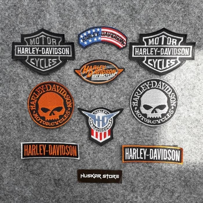 Jual (PAKET HEMAT) PATCH HARLEY DAVIDSON LOGO EMBLEM HARLEY BIKERS ...