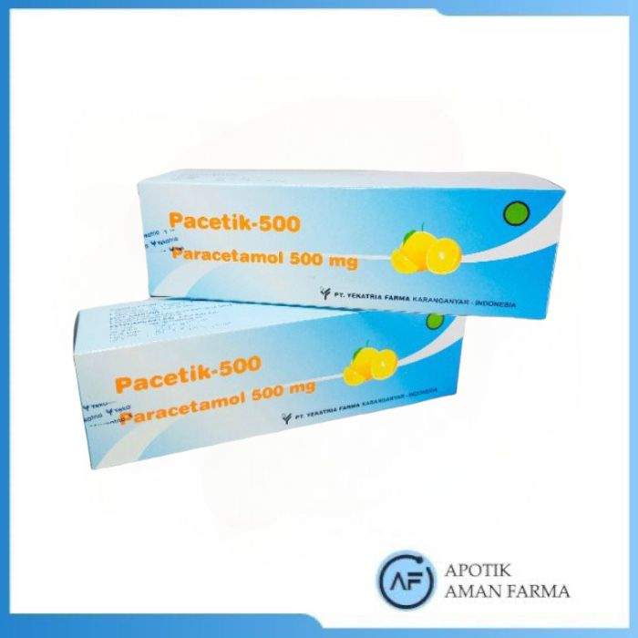 Jual Pacetik 500 Mg Tablet Yekatria | Shopee Indonesia