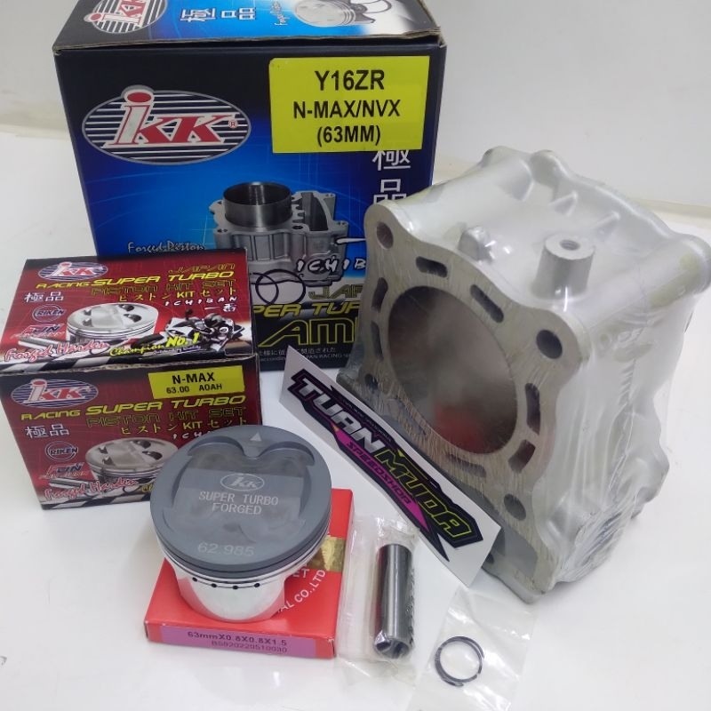 Jual Blok Piston Nmax Aerox Y16zr 63mm cramic ikk racing | Shopee Indonesia