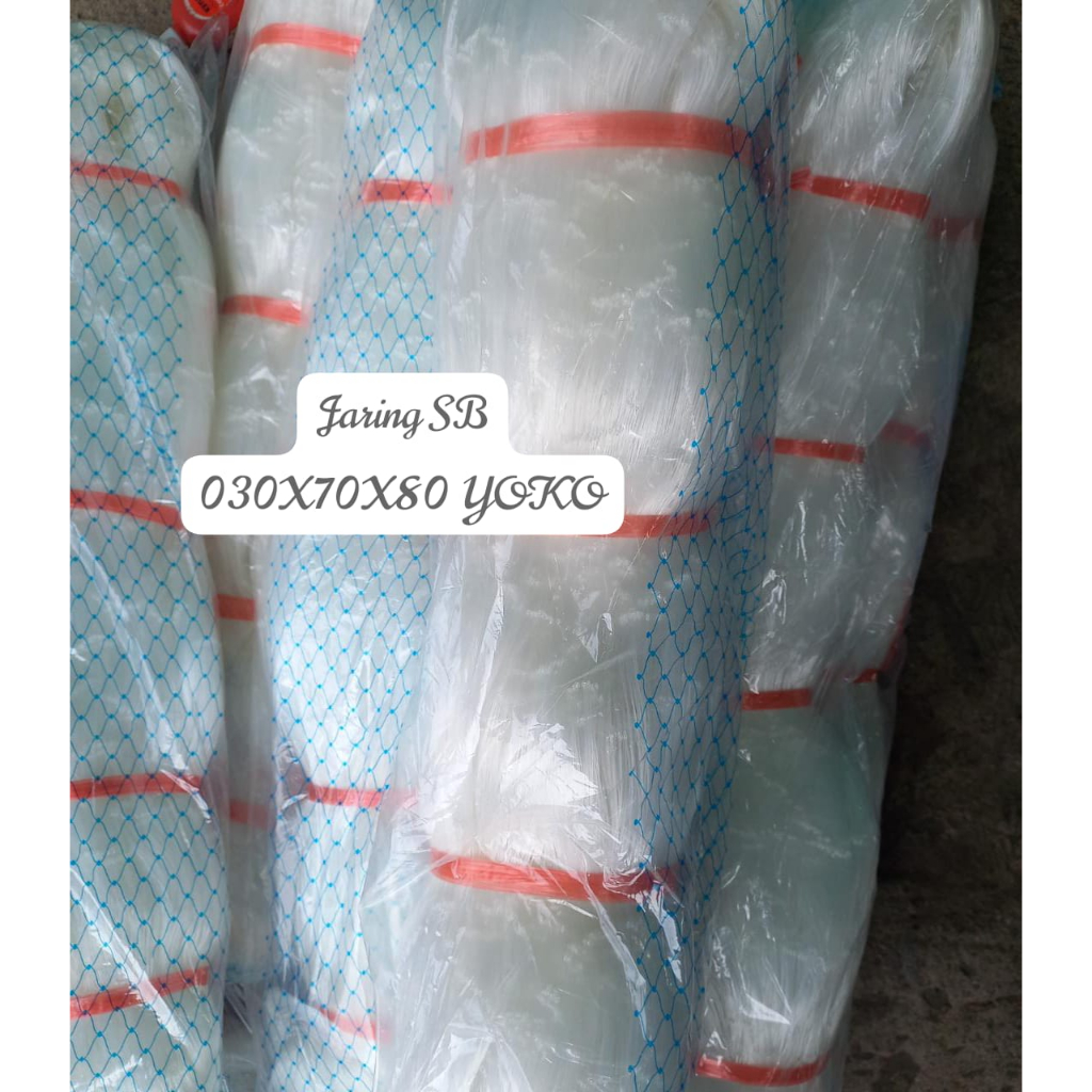 Jual jaring senar atau jaring ikan 030 X 70X80 yoko | Shopee Indonesia