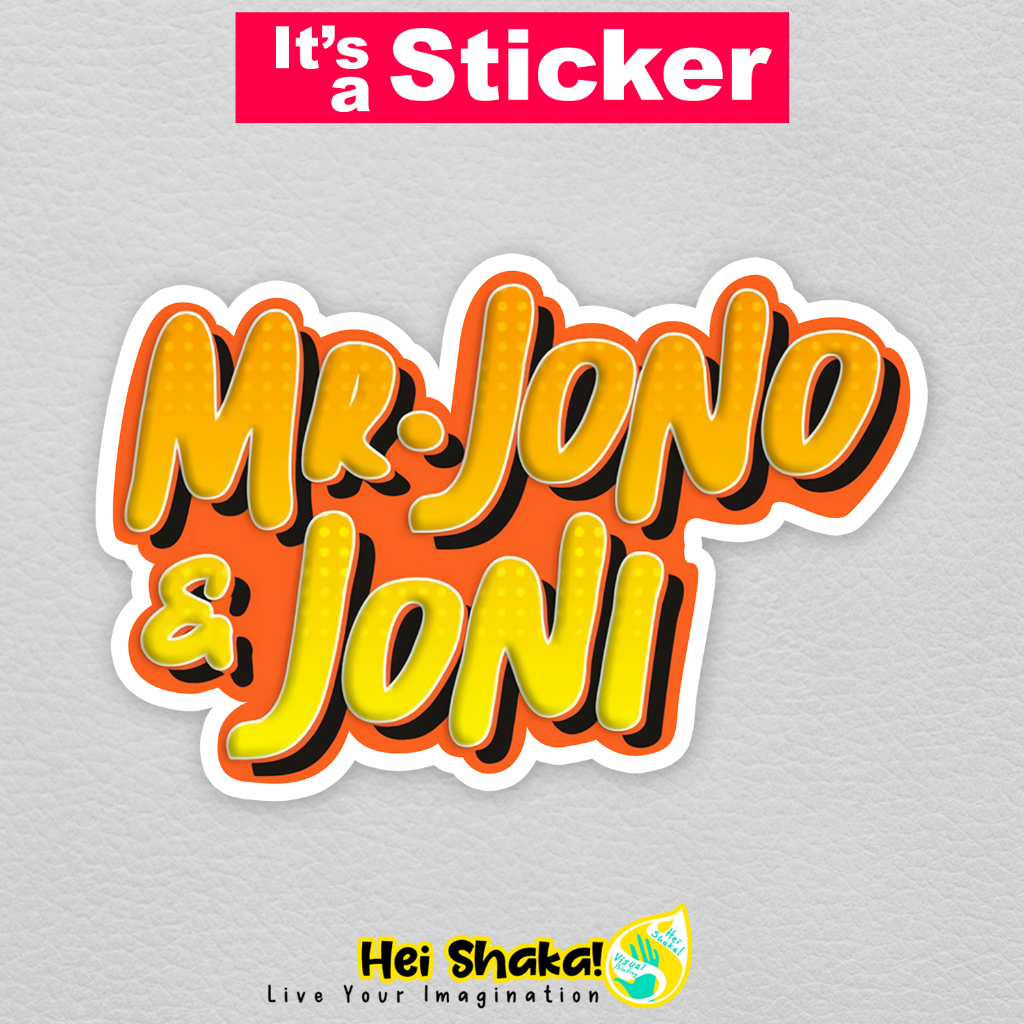 Jual Heishaka Stiker MR Jono dan Joni Sticker Musik Koplo Vinyl Anti ...