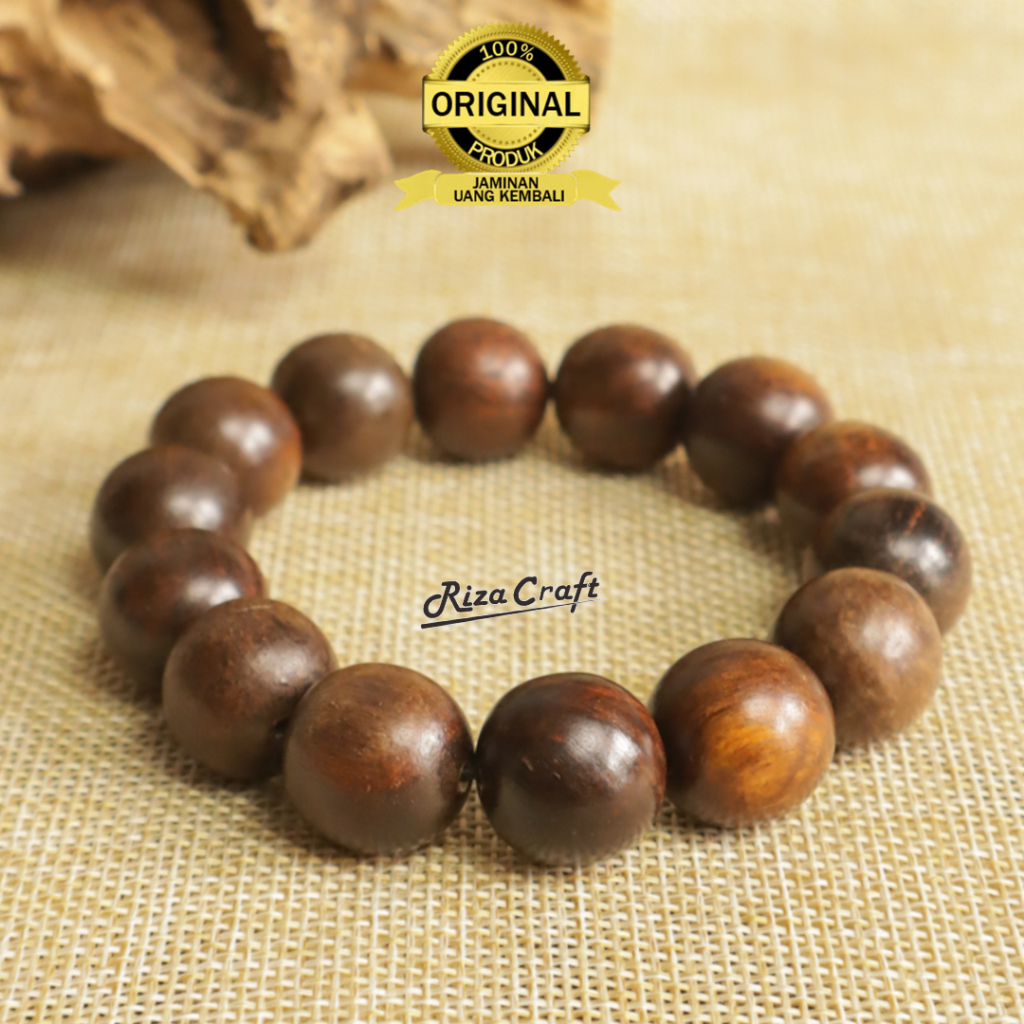 Jual Gelang Kayu Gaharu Wangi Asli Kalimatan Super King 16 mm motif ...