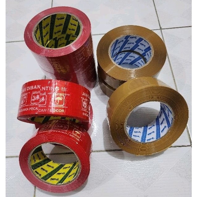 Jual Max Tape Lakban Coklat Bening Fergile 200yard 100 Yard - Maxtape Esolasi Packing Kardus ...