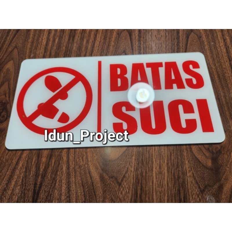 Jual Sign board batas suci/Papan nama petunjuk | Shopee Indonesia