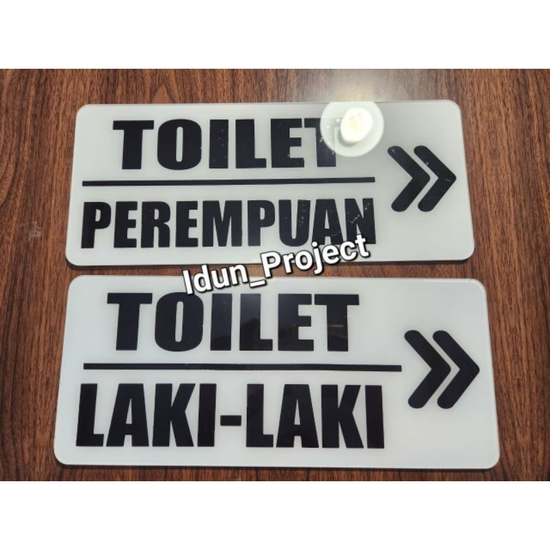 Jual Sign board toilet laki-laki dan perempua panah | Shopee Indonesia