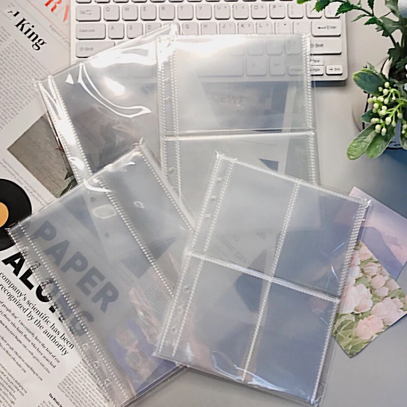 Jual Sleeve A5 6 Ring Transparan Double Side Binder Photocard Postcard ...