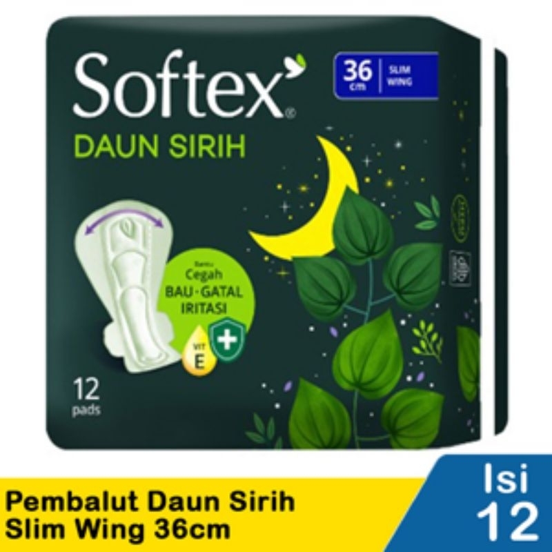 Jual Softex Daun Sirih Slim Wing 36cm 12 Pads | Shopee Indonesia
