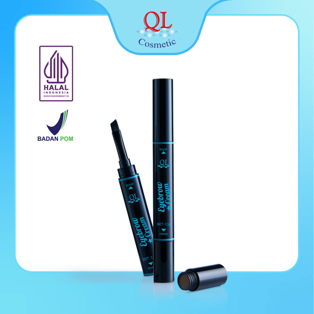 Jual QL EYEBROW CREAM WATERPROOF - DARK BROWN | Shopee Indonesia