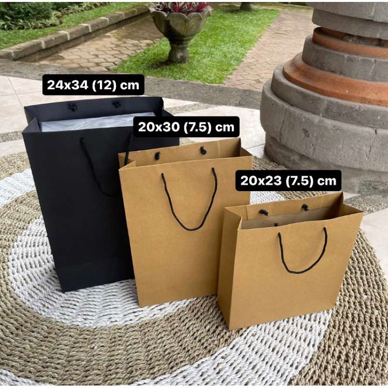 Jual PAPER BAG | TAS KERTAS Polos untuk PASANGAN BOX | Shopee Indonesia