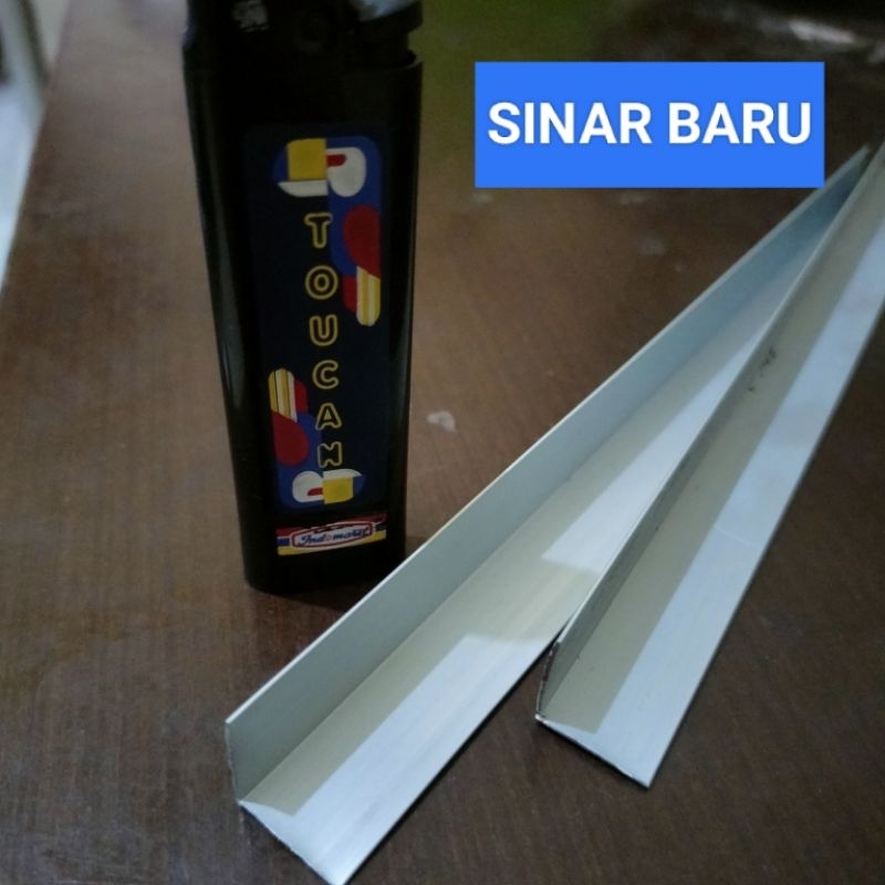 Jual WARNA SILVE/CA LIS SIKU ALUMUNIUM UKURAN 1,2 CM X 1,2 CM BISA BUAT ...
