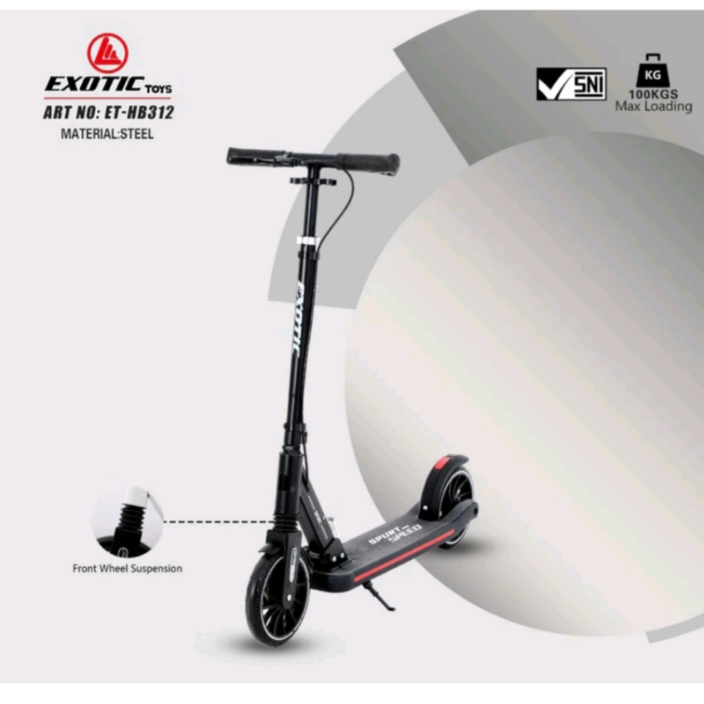 Jual Otoped / Skuter Roda Dua otopet Bisa Lipat Scooter Max Beban 100 ...