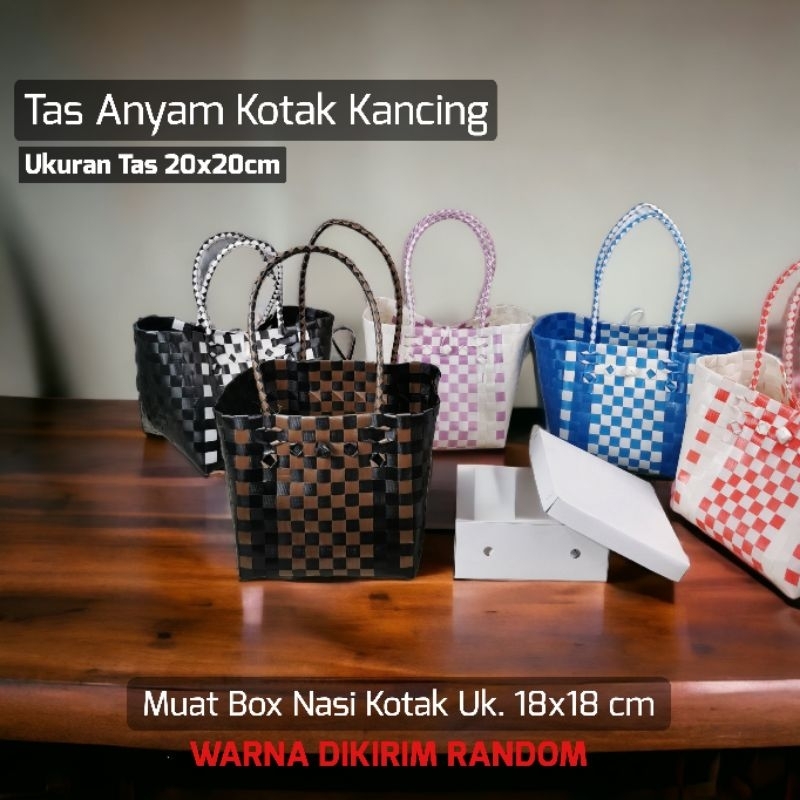 Jual Tas Anyam Sakura 20 Cm Box Nasi Kotak Tas Sovenir Tote bag ...