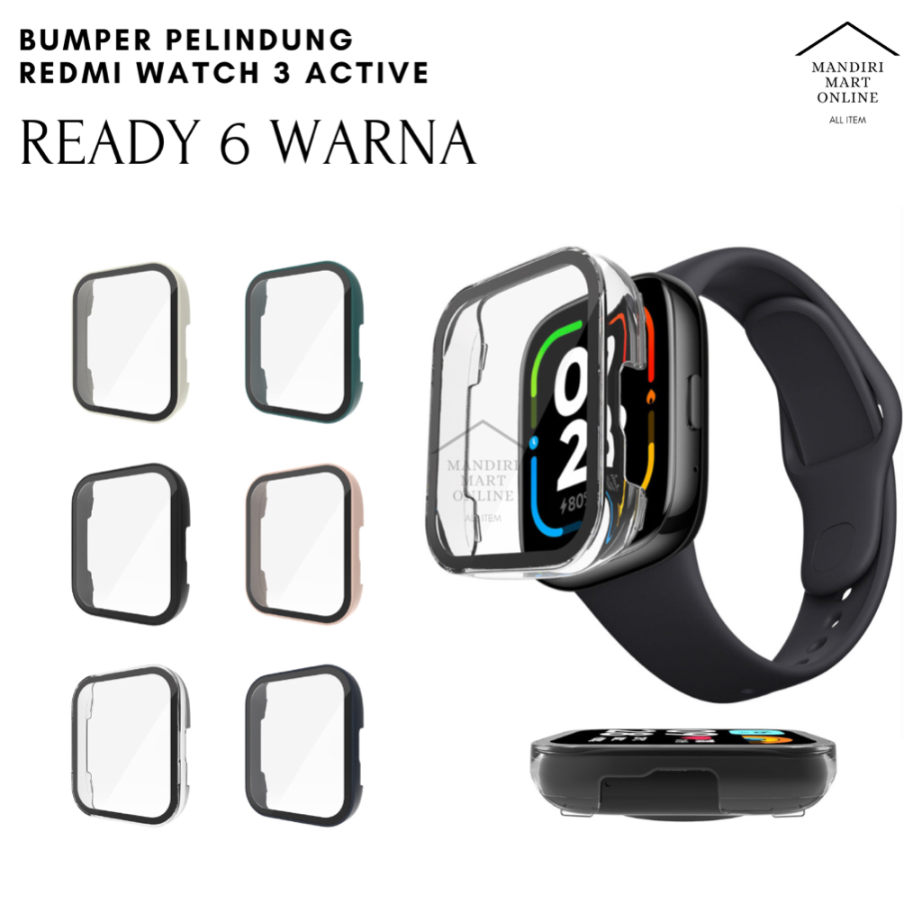 Jual Bumper Case 2 in 1 Redmi Watch 3 Active Casing Pelindung Anti ...