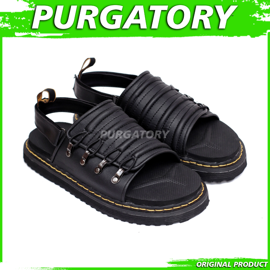 Jual PURGATORY Sandal Sepatu Docmart Pria Slide Selop | Shopee Indonesia