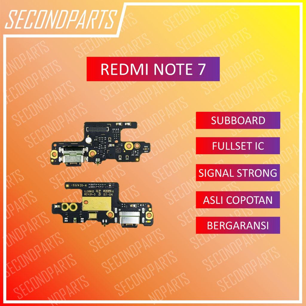 Jual KONEKTOR CHARGER PAPAN MIC PLUG IN REDMI NOTE 7 ORIGINAL COPOTAN ...