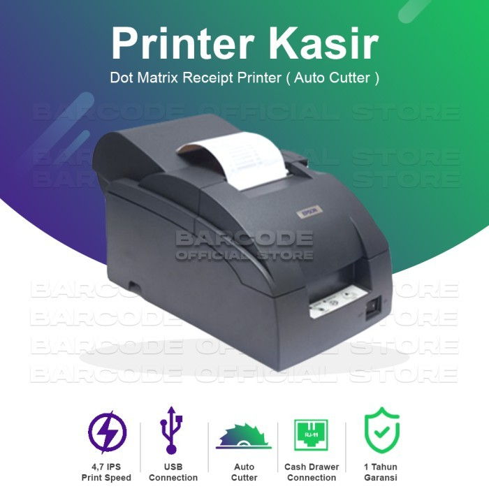 Jual Printer Epson TM-U220A Dot Matrix 9 Pin Nota NCR 76mm | Shopee ...