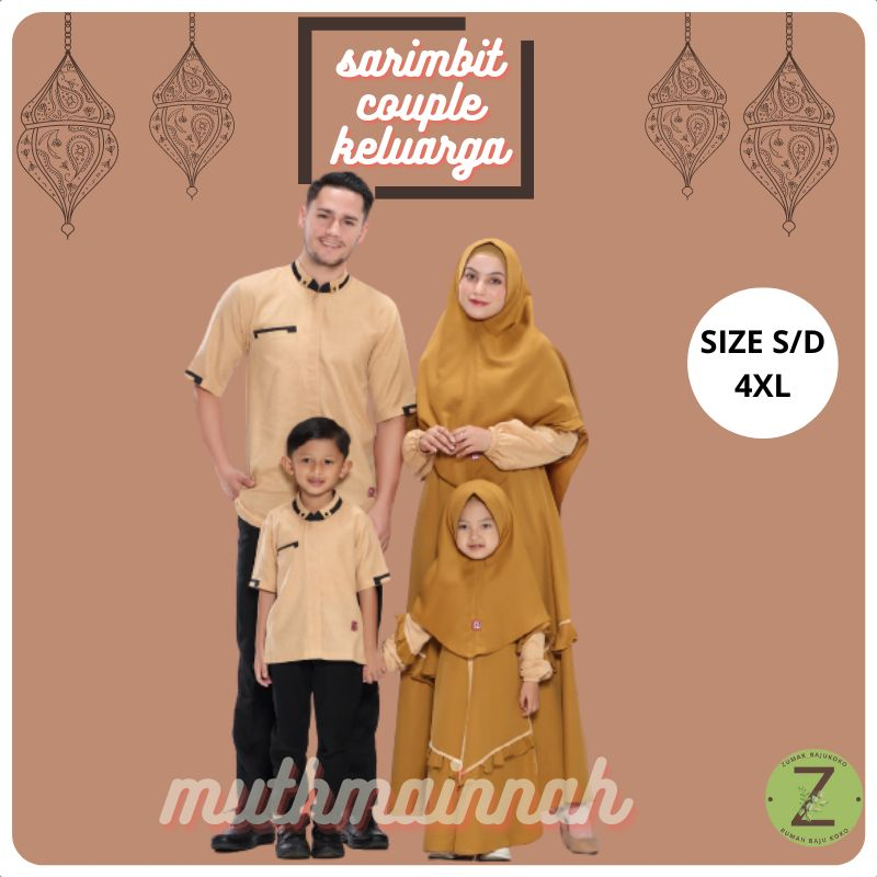 Jual Baju Koko Gamis Couple Kapelan Pasangan Keluarga Muslim Lebaran ...