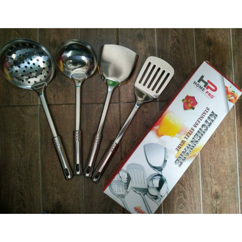 Jual Spatula Set Stainless/Alat masak set isi 4 pcs | Shopee Indonesia