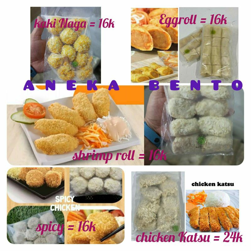 Jual [BENTO HALAL TERMURAH] Aneka Bento Homemade/ Kaki Naga bento/Spicy ...