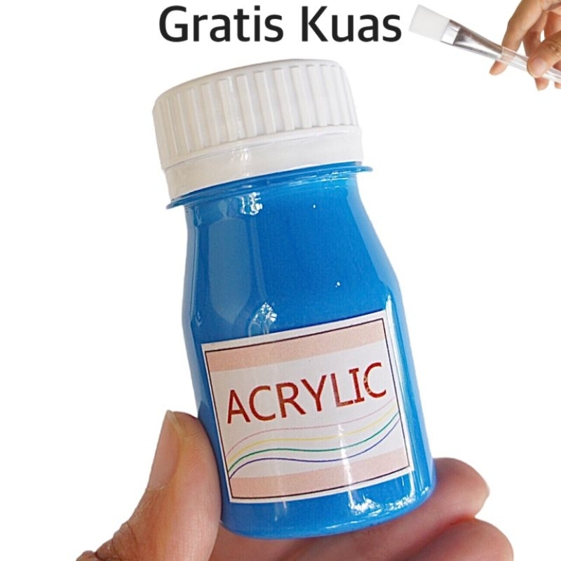 Jual Cat Acrylic (40ml) Premium Cat Lukis Akrilik waterbased serbaguna ...