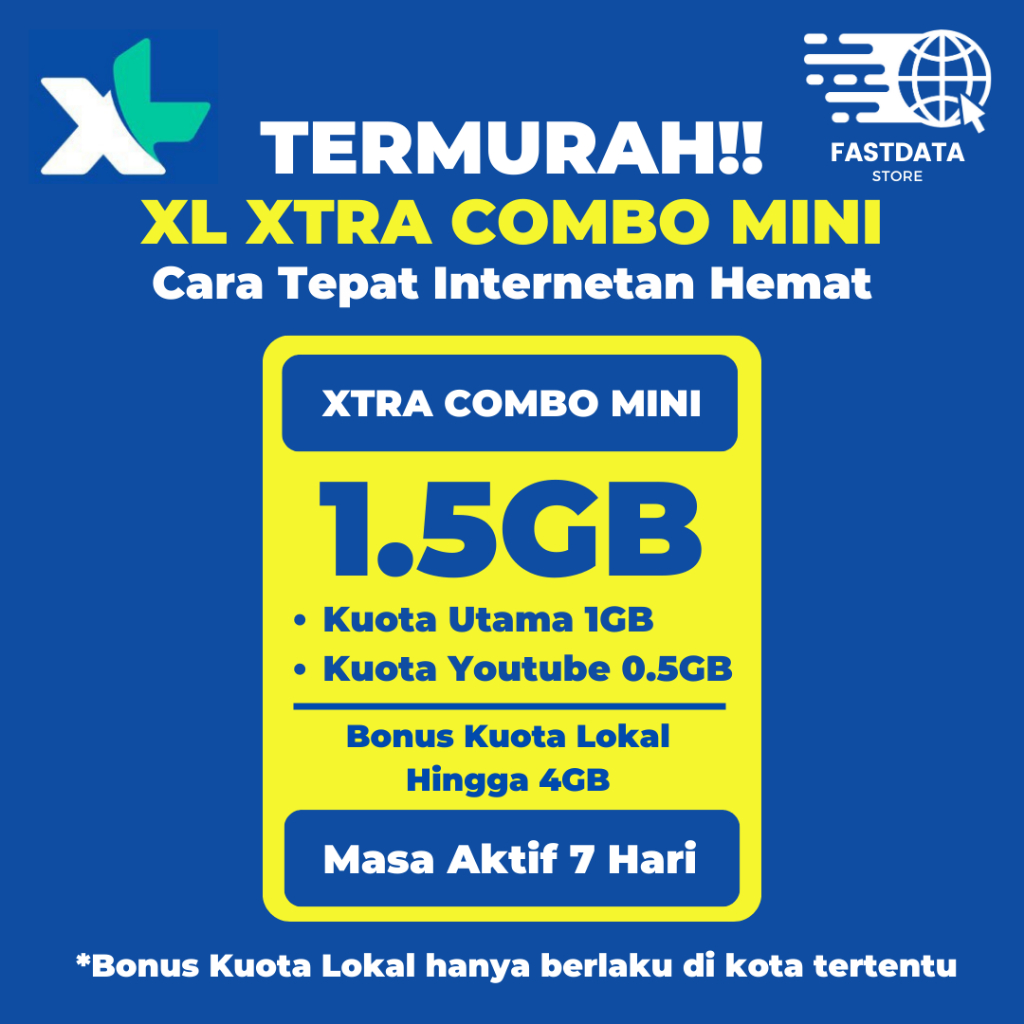 Jual PAKET DATA XL XTRA COMBO FLEX SUPER MURAH PROSES CEPAT | Shopee ...