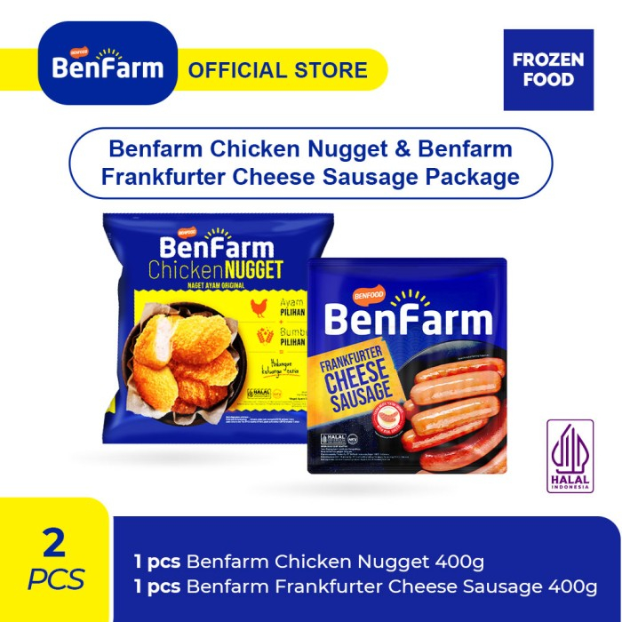 Jual Benfarm Chicken Nugget & Benfarm Frankfurter Cheese Sausage ...