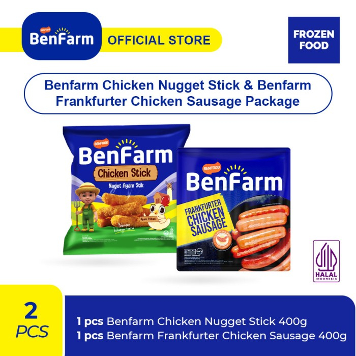 Jual Benfarm Nugget Stick & Benfarm Frankfurter Chicken Sausage Package ...