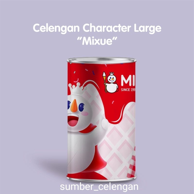 Jual Celengan tabungan gambar target jumbo karakter (mixue) | Shopee ...