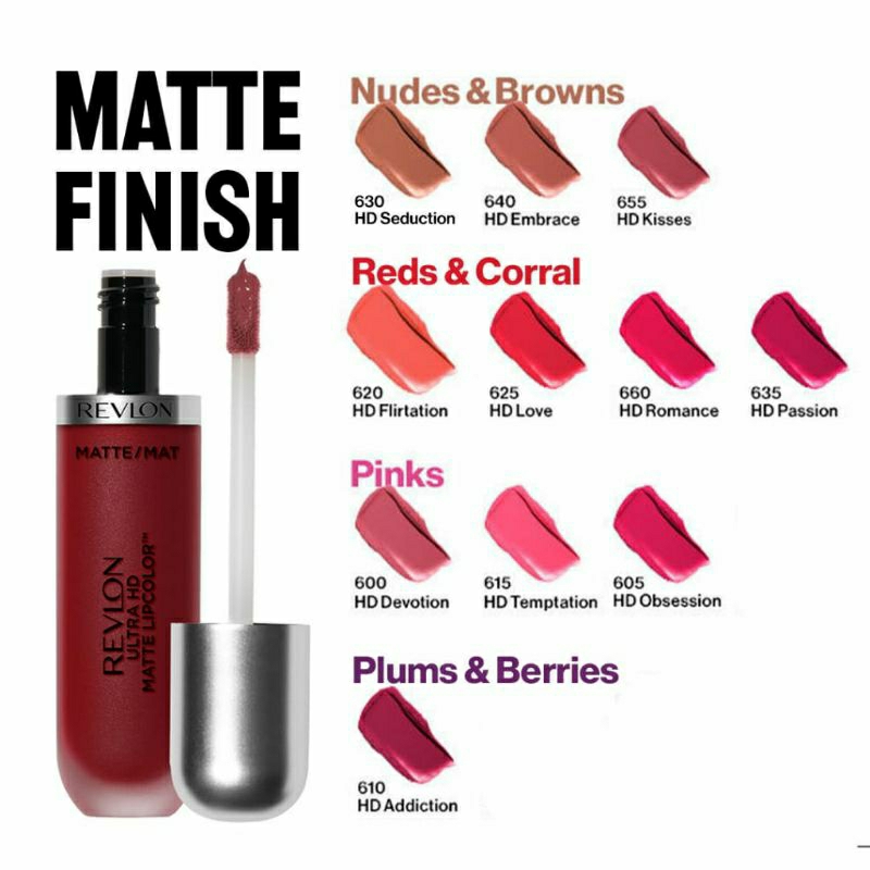 Jual Revlon - Ultra HD Matte Lip Color (liquid matte lipstik make up ...
