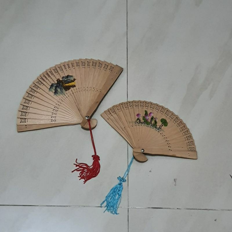 Jual Kipas Bambu Cina Cendana Kipas Tari Kipas Kayu Kipas Tangan Keprek ...