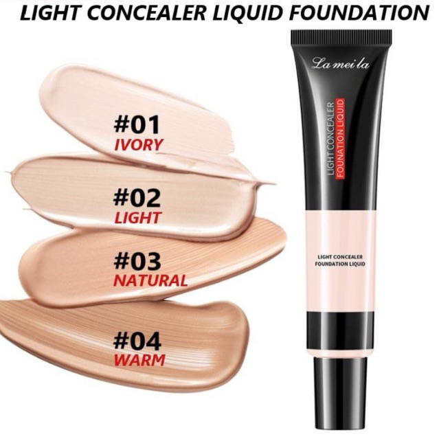 Jual LAMEILA CONCEALER FOUNDATION TUBE BLACK CASE 30ML | Shopee Indonesia