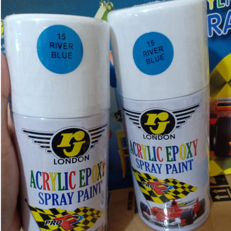 Jual RJ London Pilox Pilok Cat Semprot 300cc - 15 River Blue / Biru ...