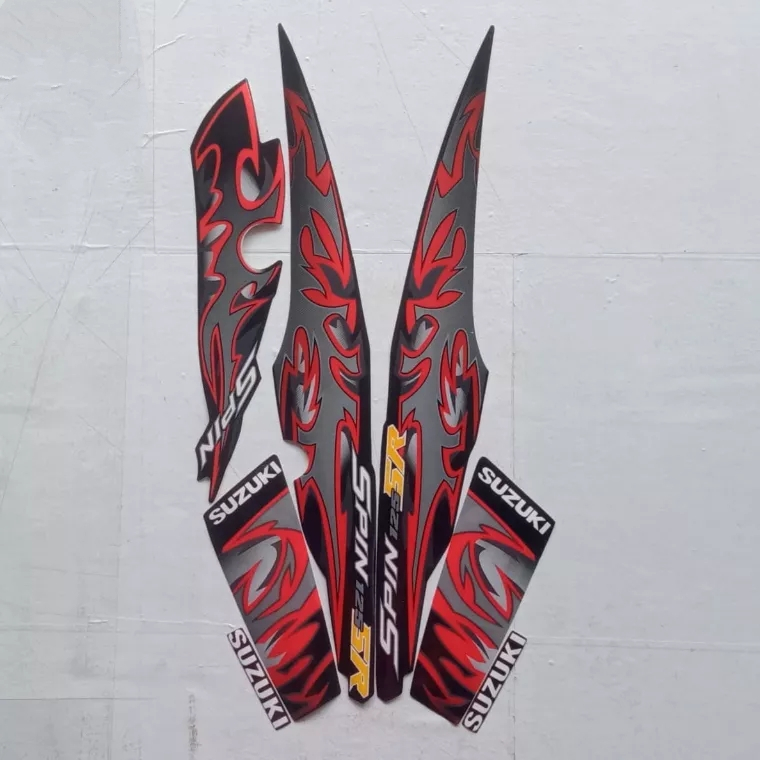 Jual stiker striping suzuki spin sr 125 2011 hitam full lis body ...