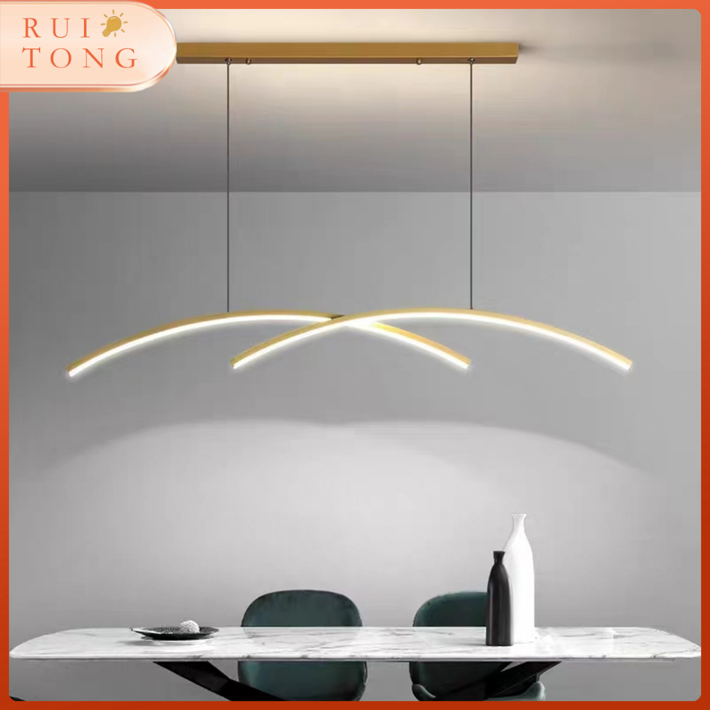 Jual Lampu Gantung Ruang Makan Meja Makan Lampu Gantung Restoran Nordic Lampu LED Strip ...
