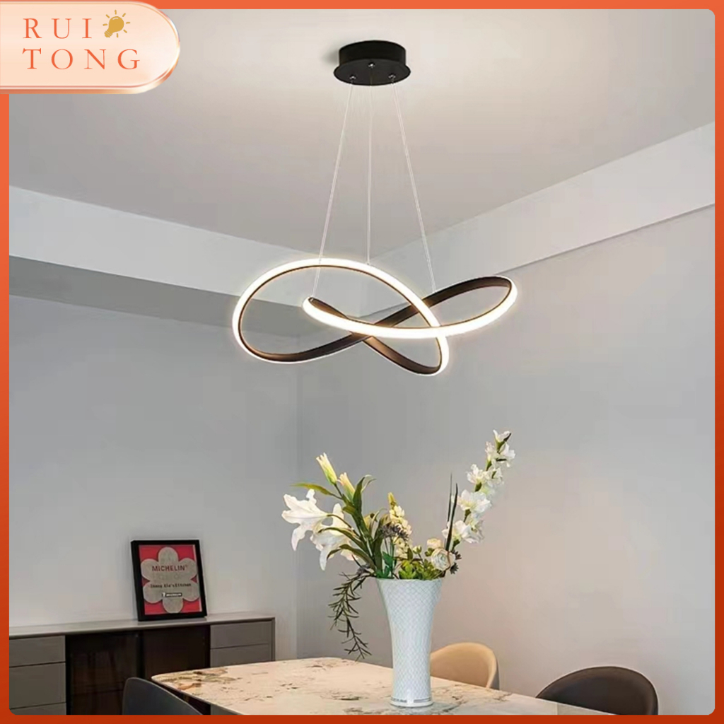 Jual Lampu Gantung Restoran LED Modern Minimalis Nordic Ruang Tamu Kamar Tidur Lampu Gantung ...