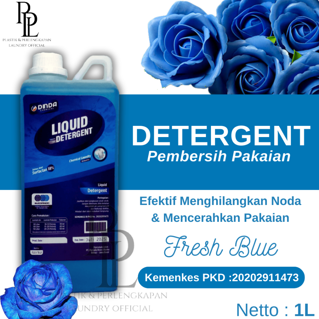 Jual [1 liter ] Deterjen Cair Laundry Liquid Detergent Sabun Cuci Baju ...
