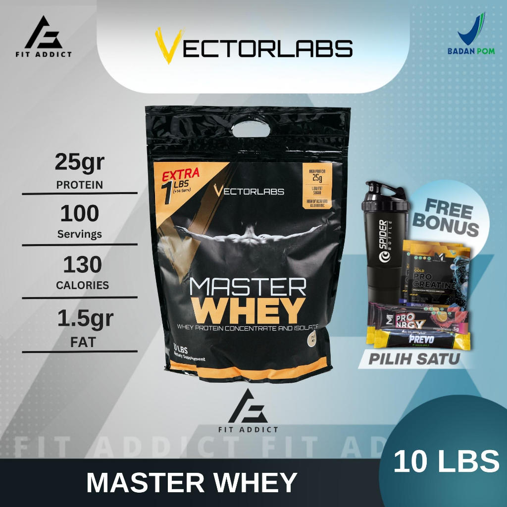 Jual VectorLabs Master Whey 10 Lbs Lb 10Lbs 10Lb Vector Labs Whey ...