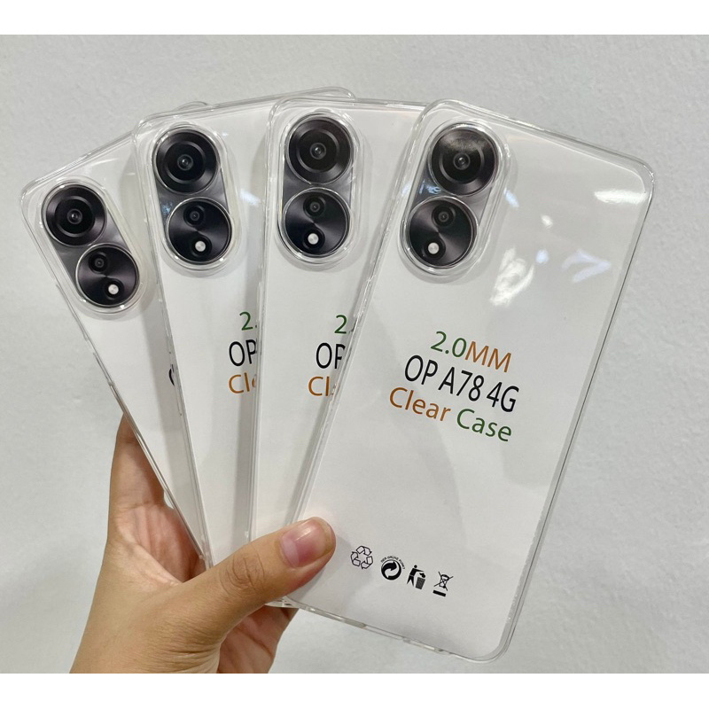 Jual CLEAR HD CASE 2.0MM FOR OPPO A78 (4G) | Shopee Indonesia