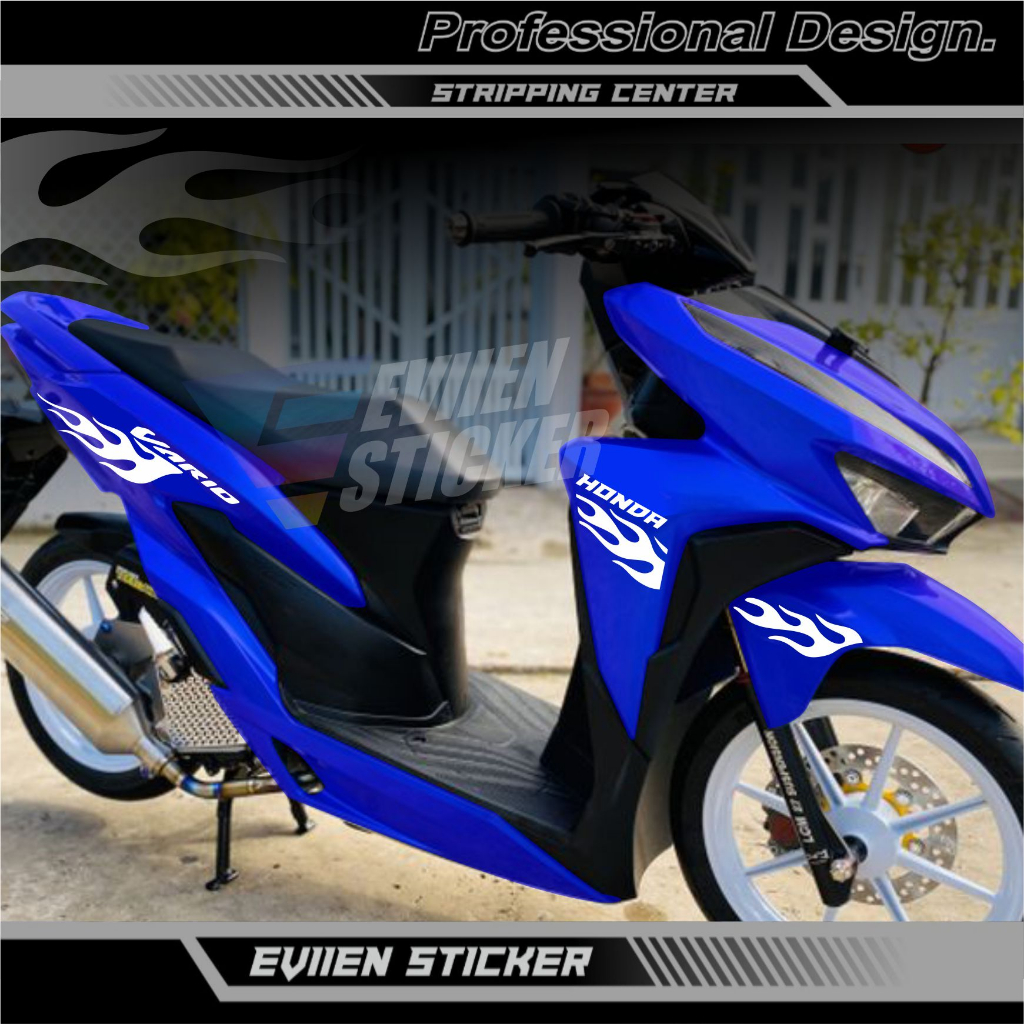 Jual STICKER MOTOR VARIO NEW 125/150 CUTTING STICKER STRIPING VARIO NEW ...