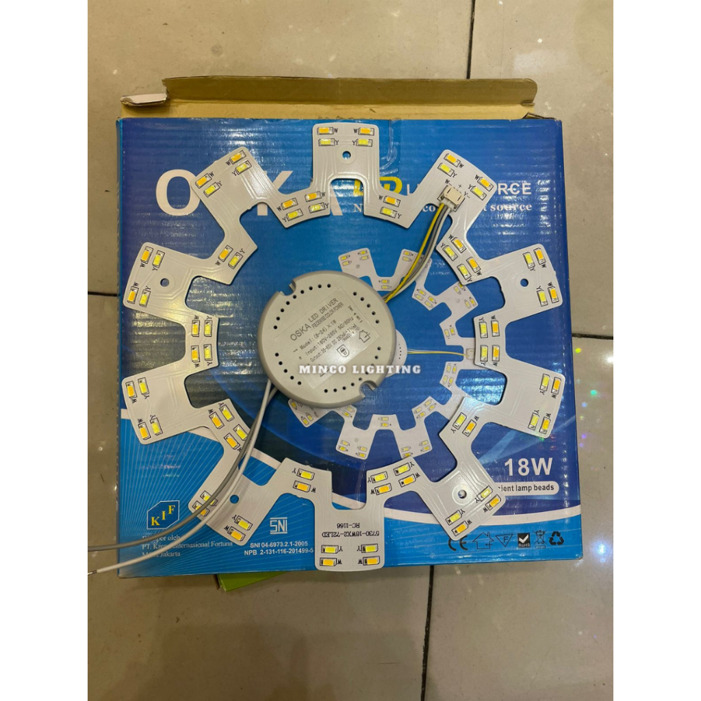 Jual Refill lampu LED baret ceiling 18 WATT module ring | Shopee Indonesia
