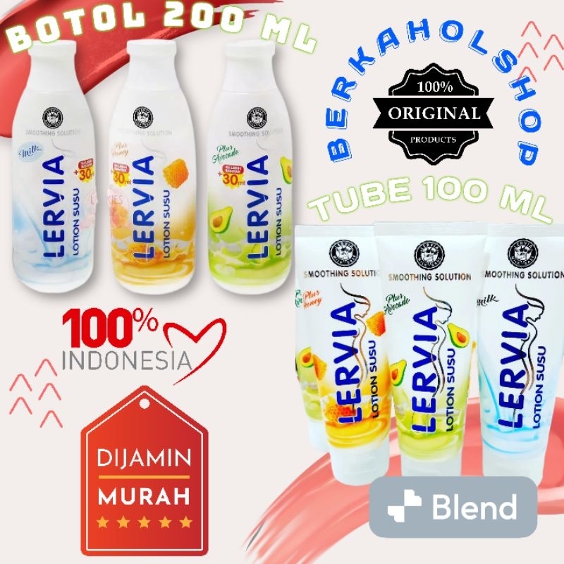 Jual LERVIA LOTION SUSU SMOOTHING SOLUTION 100/200 ML | Shopee Indonesia
